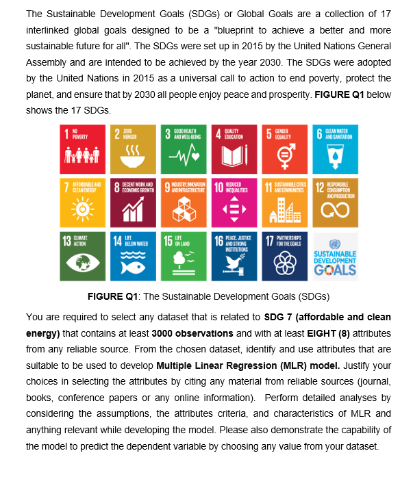Solved The Sustainable Development Goals (SDGs) ﻿or Global | Chegg.com