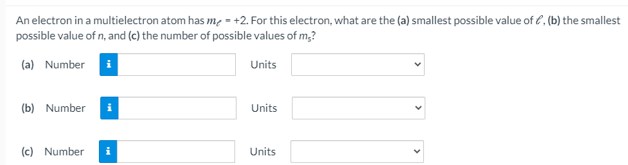 Solved An electron in a multielectron atom has me = +2. For | Chegg.com
