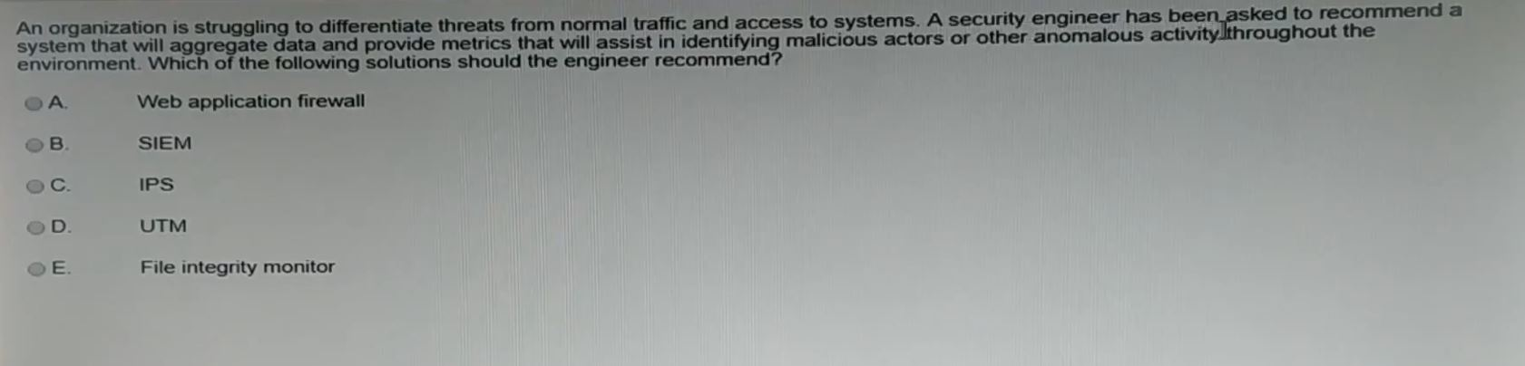 Solved Which of the following could an attacker use to | Chegg.com