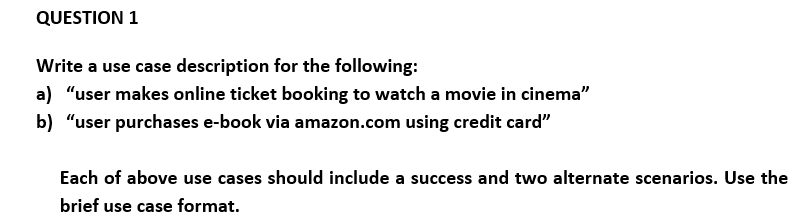 Solved Course Name : OBJECT-ORIENTED APPROACH IN SOFTWARE | Chegg.com