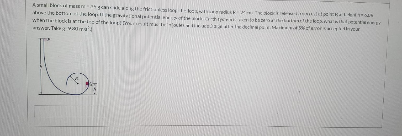 Solved A small block of mass m = 35 g can slide along the | Chegg.com