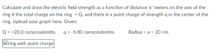 Solved Calculate and draw the electric field strength as a | Chegg.com