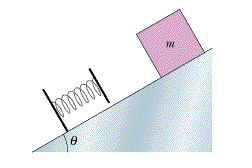 Solved In the figure, a block of mass m = 16 kg is released | Chegg.com