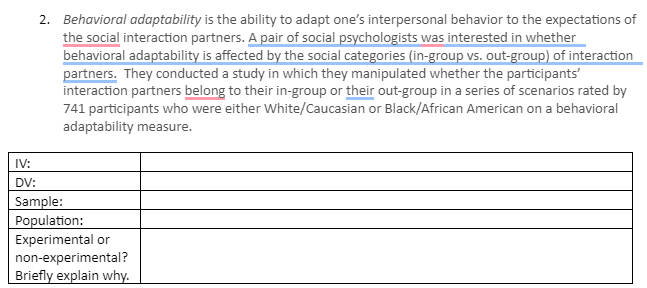 Solved 2. Behavioral adaptability is the ability to adapt | Chegg.com