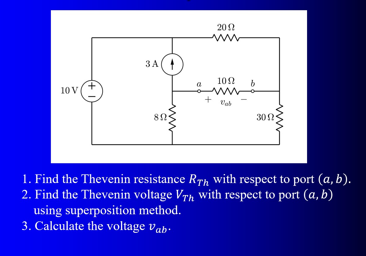 Solved Find the Thevenin resistance RTh ﻿with respect to | Chegg.com