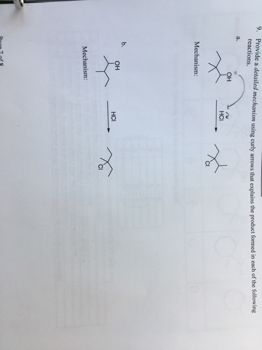 Solved tailed mechanism using curly arrows that explains the | Chegg.com
