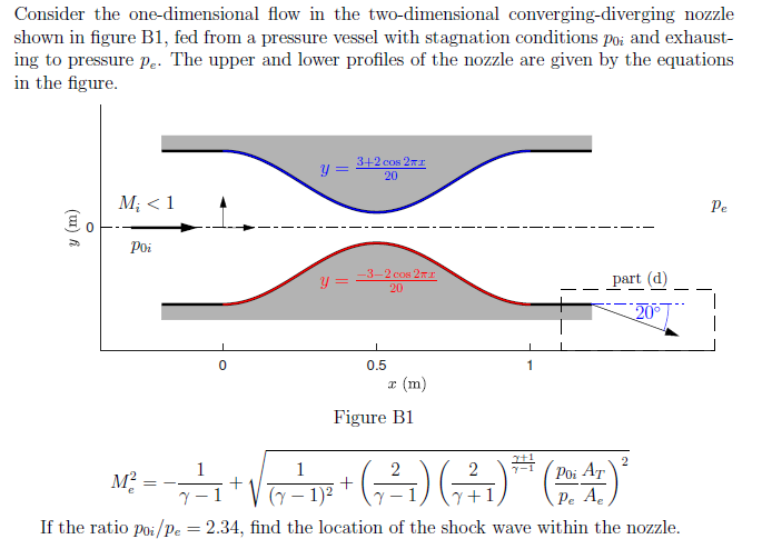 Consider the one-dimensional flow in the | Chegg.com
