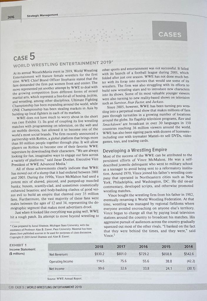 Solved Read the case and answer the following questions: 1) | Chegg.com