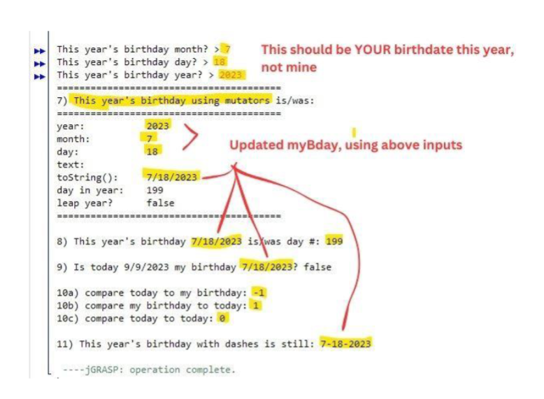 Solved In your CS12DateClientFL.java code, do each of the | Chegg.com