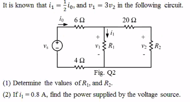 Solved URGENT!!! 1) Find R1 and R2; 2) Find P, if I1 = 0.8A | Chegg.com