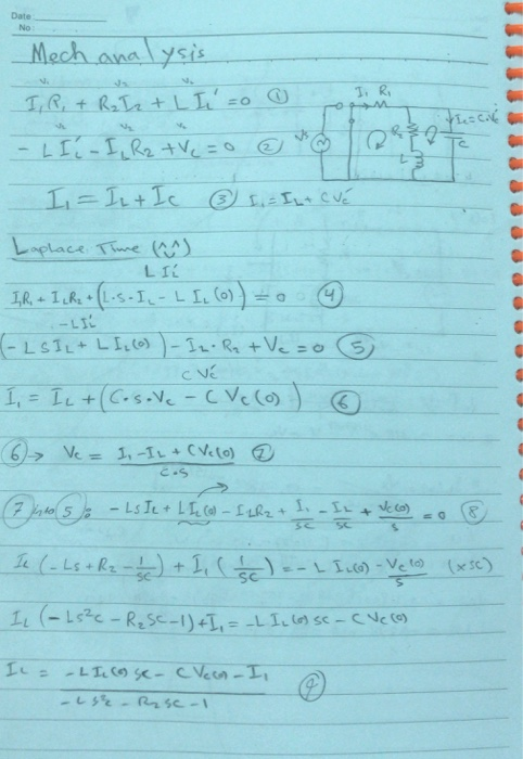 Solved Solve It Using Nodel Method To Find In Laplace