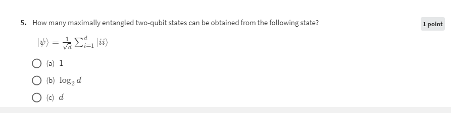 Solved 5. How many maximally entangled two-qubit states can | Chegg.com