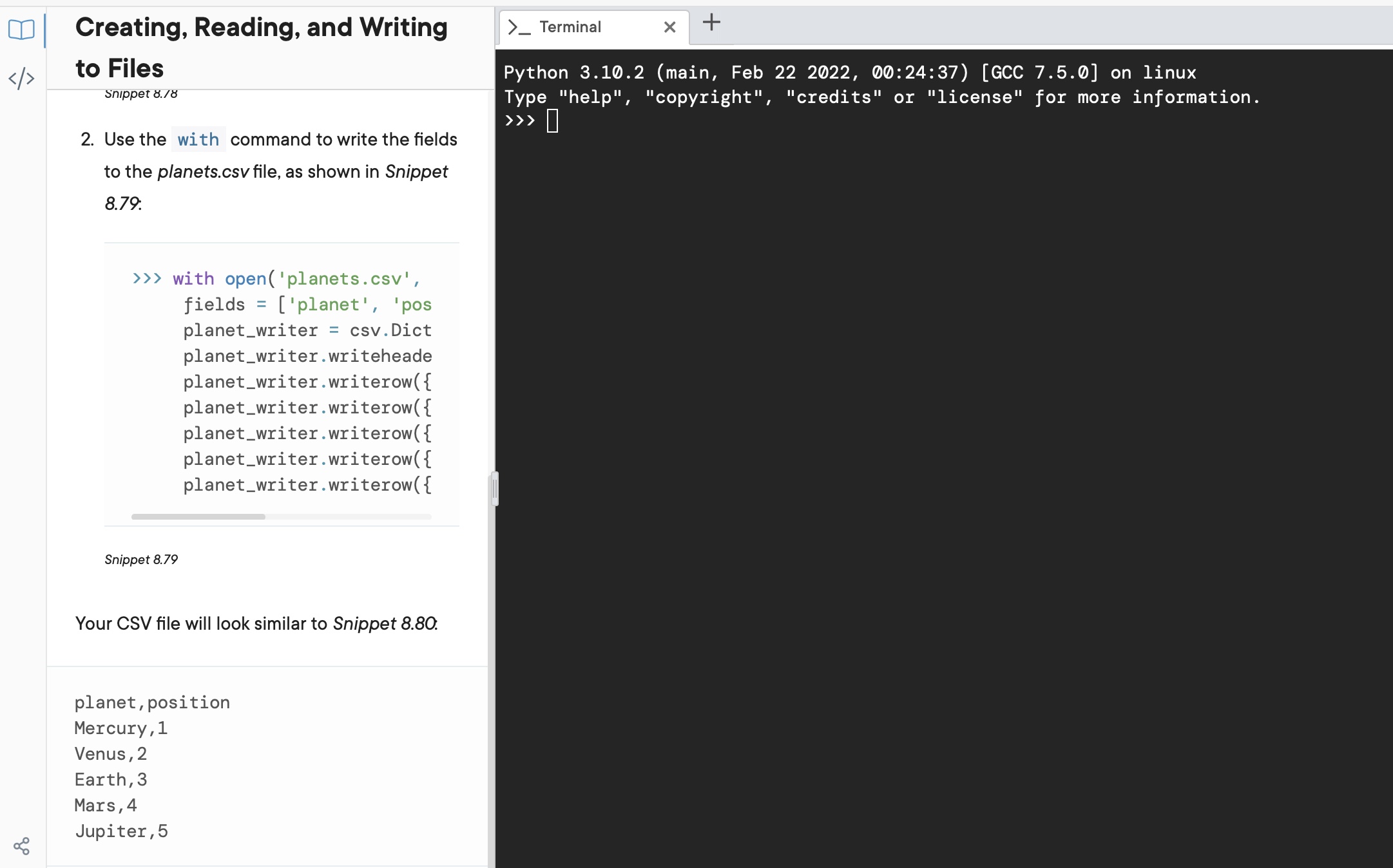 Solved Creating, Reading, and Writing to Files Aim Suppose | Chegg.com