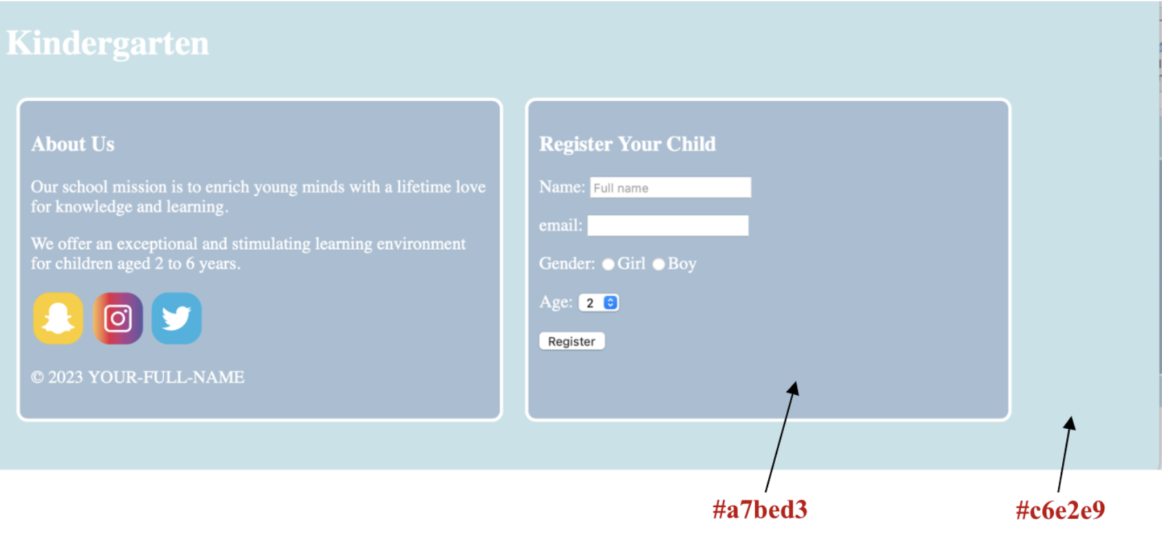Solved I Want the code for this website.Consider the | Chegg.com