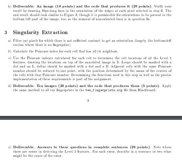 Solved h) Deliverable: An image (10 points) and the code | Chegg.com