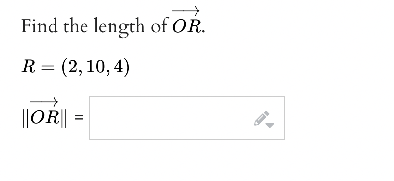 Solved Find the length of the vector v= 5,8,10 ∥v∥=Find the | Chegg.com