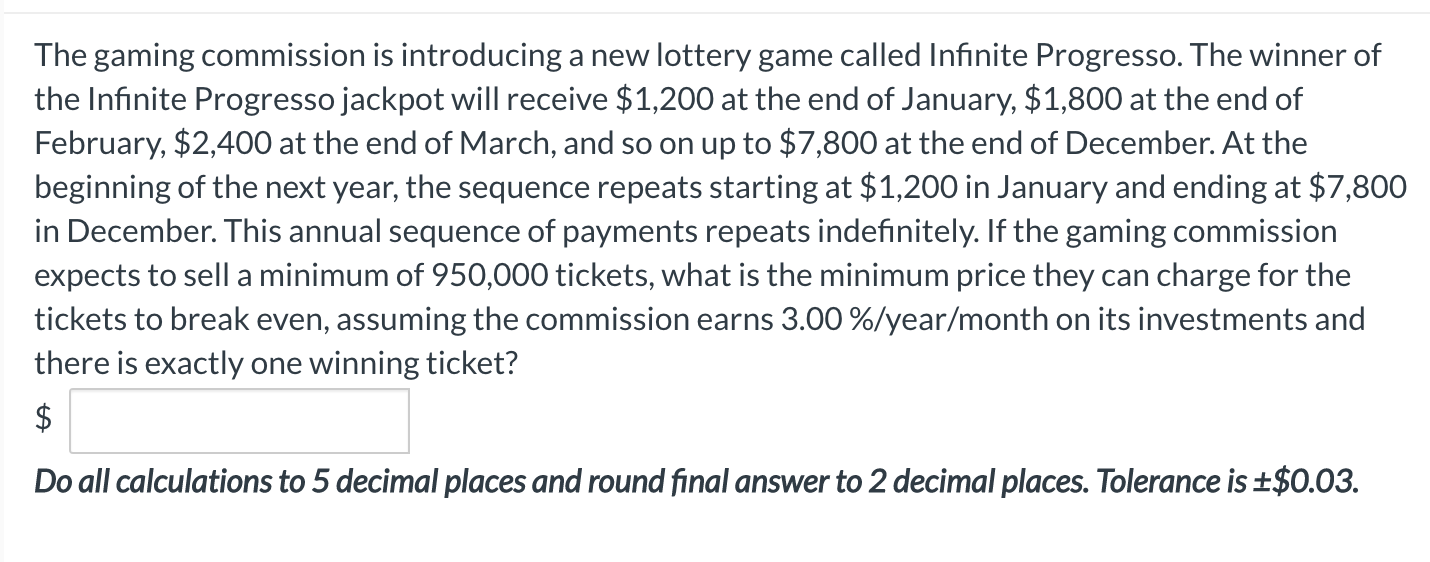 Solved The gaming commission is introducing a new lottery | Chegg.com