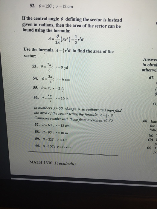 Solved Find the missing measure in each example below 35. 9 | Chegg.com
