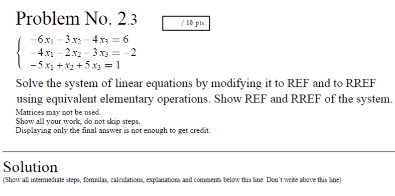 Solved Problem No. 2.3 | Chegg.com