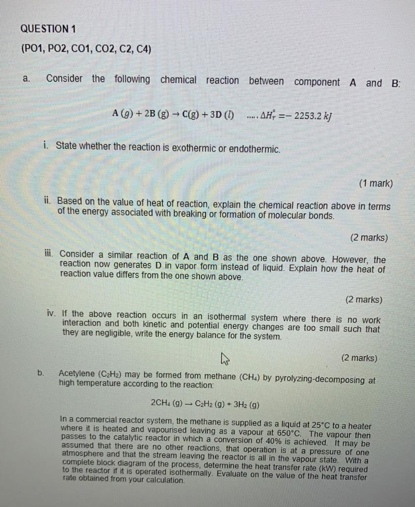Solved QUESTION 1 (PO1, PO2, CO1, CO2, C2, C4) a. Consider | Chegg.com