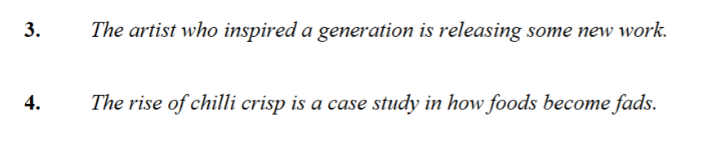 Grammatical functions in the main clause only of each | Chegg.com