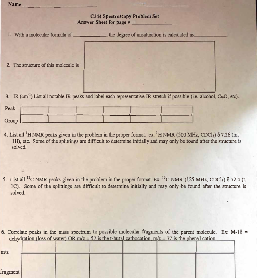 Need help ASAP! Mass spec. and IR problems. The | Chegg.com
