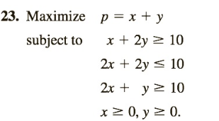 Solved In Exercises 1-24, solve the given LP problem. If no | Chegg.com