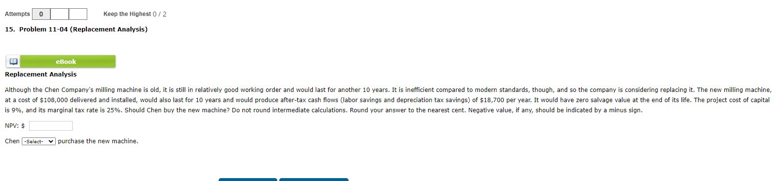 Solved AttemptsKeep the Highest 0215. ﻿Problem | Chegg.com