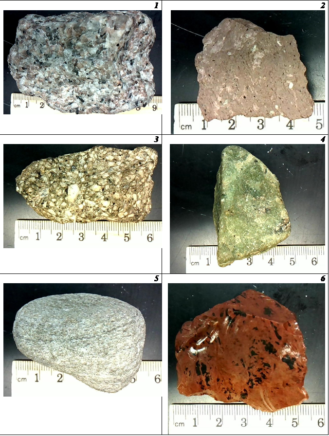 Solved Below are the 10 rock samples traditionally used for | Chegg.com