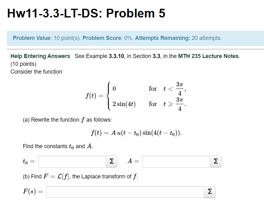 Solved Hw11-3.3-LT-DS: Problem 5 Problem Value: 10 point(s). | Chegg.com