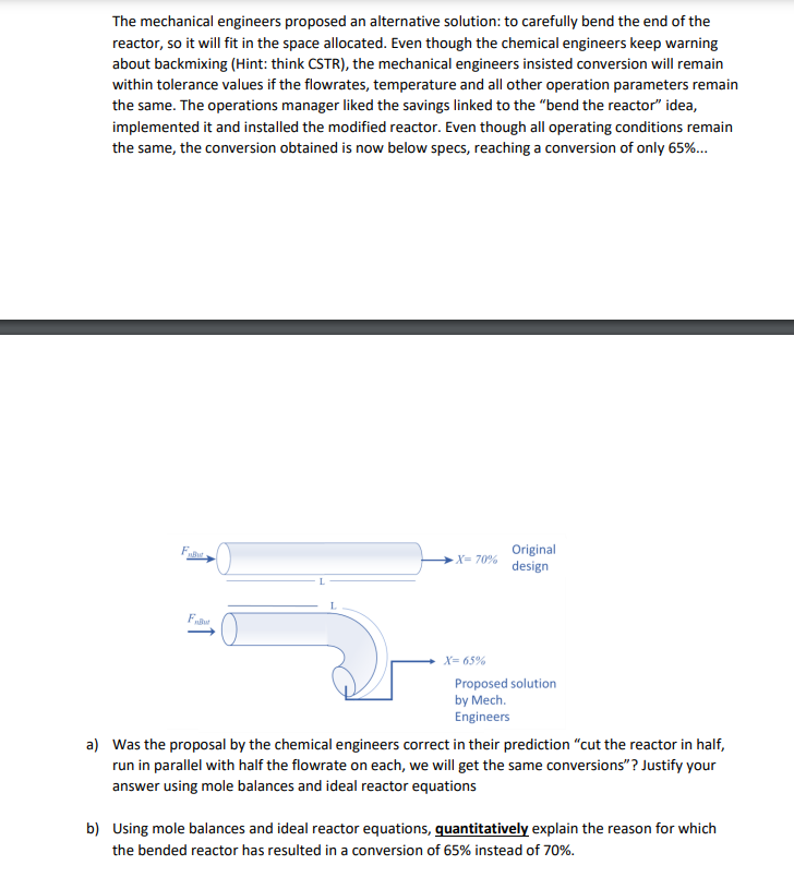 Solved A tubular reactor for the isomerization of n-butane | Chegg.com