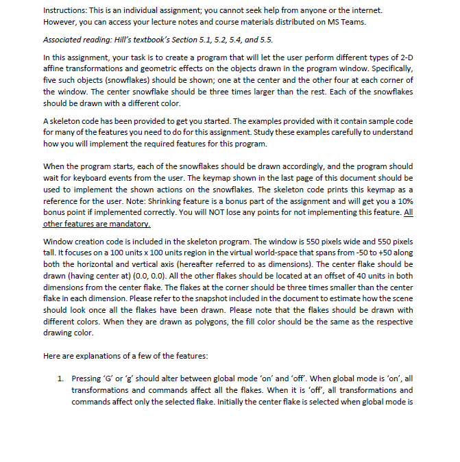 #include # #nclude const int FLAKE_COUNT =5; const | Chegg.com