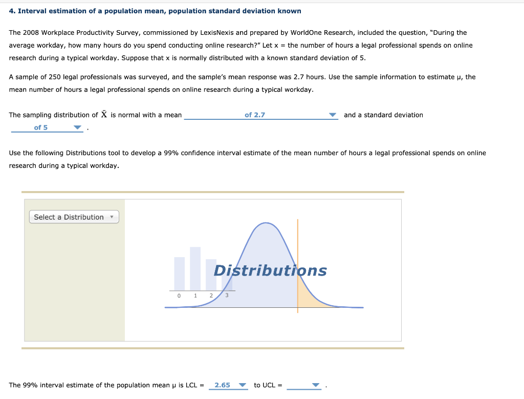 Solved 4. Interval estimation of a population mean, | Chegg.com