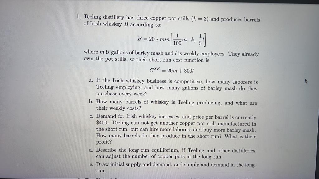 Solved Please Help me drawing with question E, You ONLY need | Chegg.com