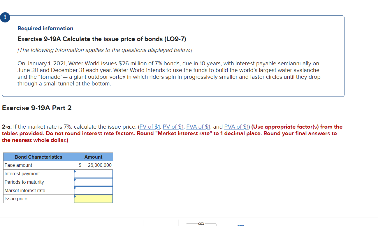 Solved Required information Exercise 9-19A Calculate the | Chegg.com