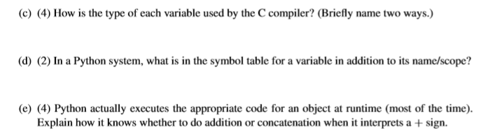 Solved C (compiled) and Python (interpreted) both put the | Chegg.com