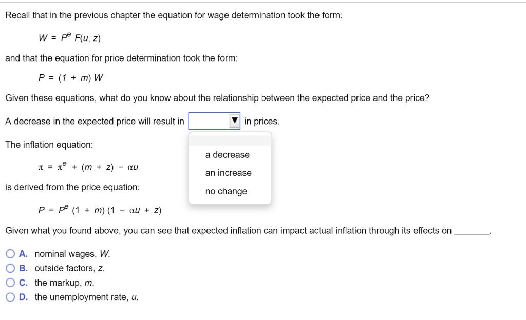 Solved Recall that in the previous chapter the equation for | Chegg.com