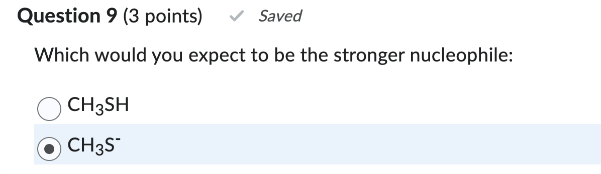 Solved Question 14 (5 points) Which SN1 reaction of each | Chegg.com