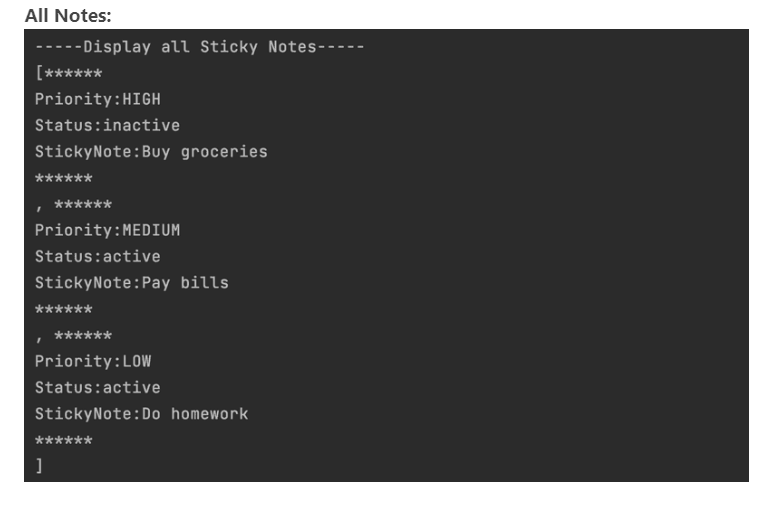 Solved You will be implementing a Sticky Note program that | Chegg.com