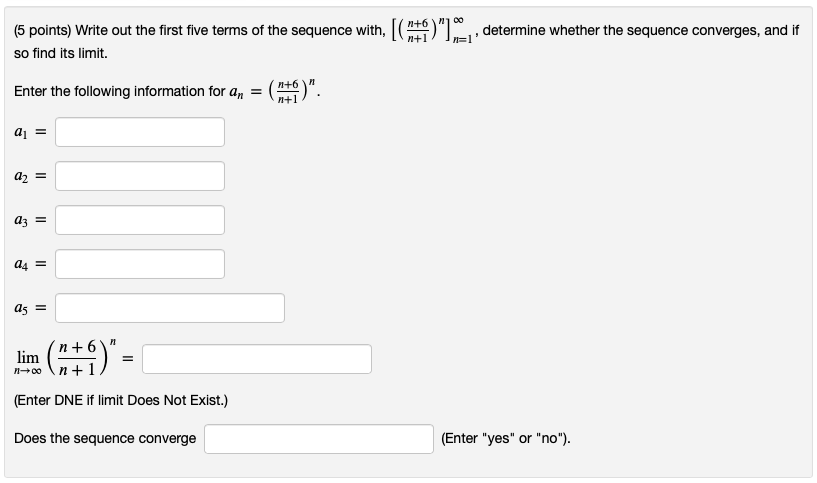 Solved 5 Points Write Out The First Five Terms Of The