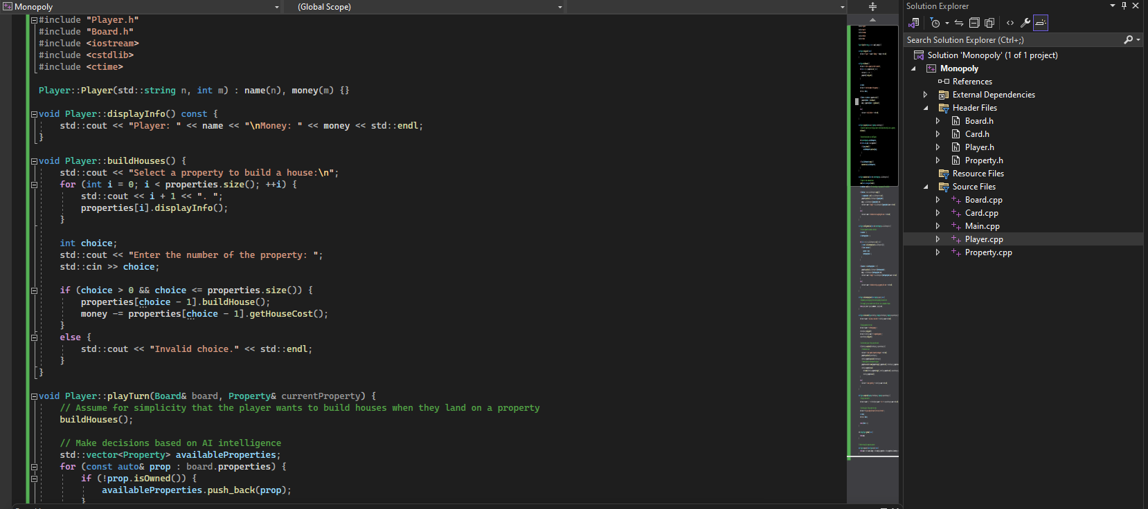 Solved I have a C++ code about CLI version of Monopoly. I | Chegg.com