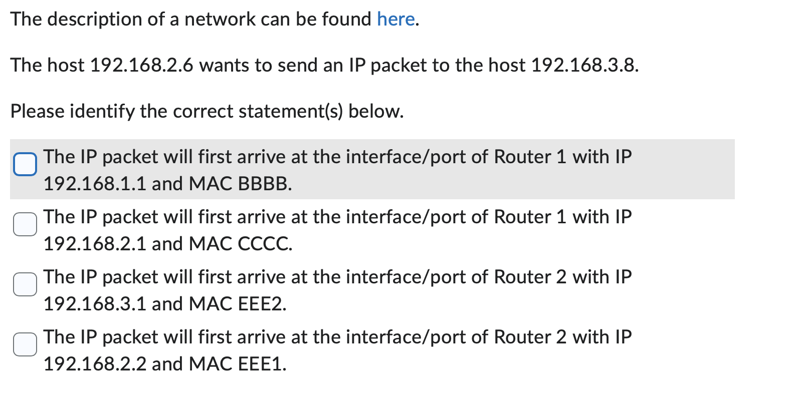 The description of a network can be found here. The | Chegg.com