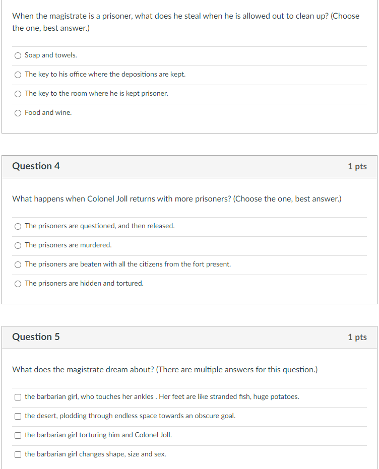 When the magistrate is a prisoner, what does he steal | Chegg.com