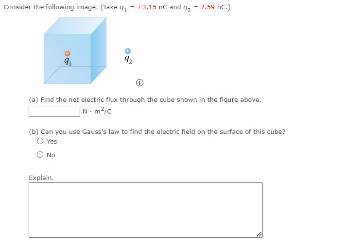Solved Consider the following image. (Take q1=+3.15nC ﻿and | Chegg.com