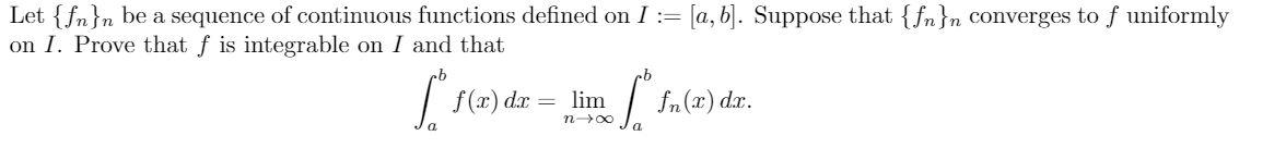 Solved Let {fn}n be a sequence of continuous functions | Chegg.com