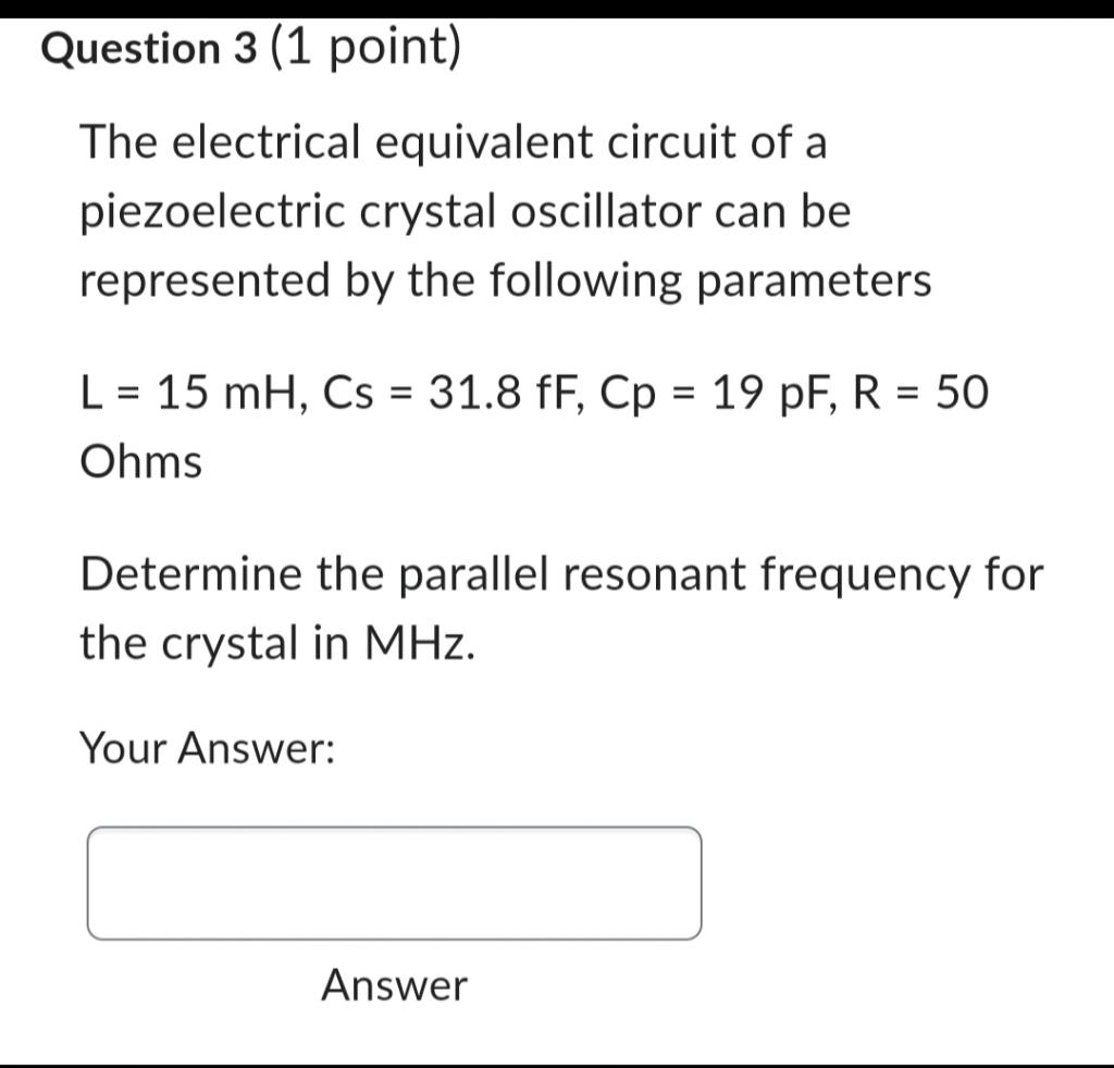 Solved For the LC oscillator shown in Figure 5.2, determine | Chegg.com