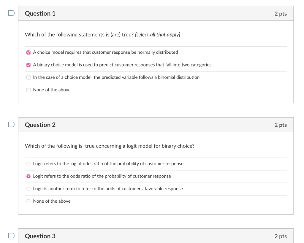 Solved Short_Quiz_Discrete_Choice_Model_Concepts Please let | Chegg.com