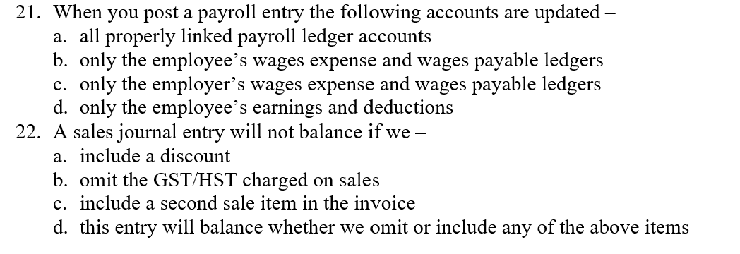 Solved 19. To charge customers interest on overdue accounts, | Chegg.com