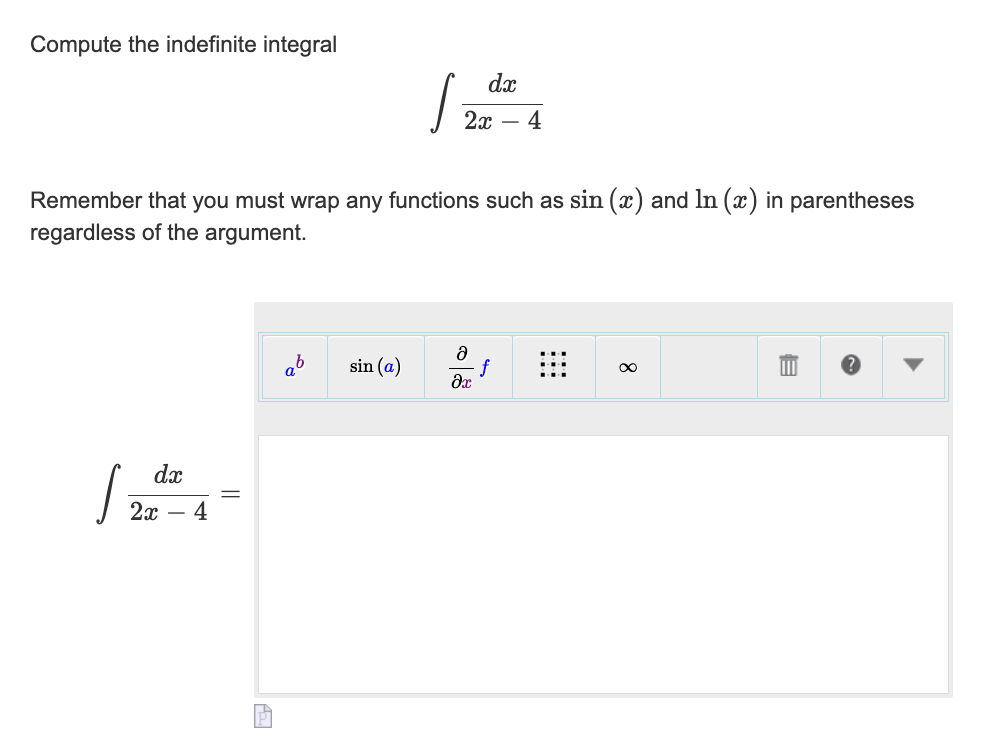 Solved Compute the indefinite integral \\[ \\int \\frac{d | Chegg.com