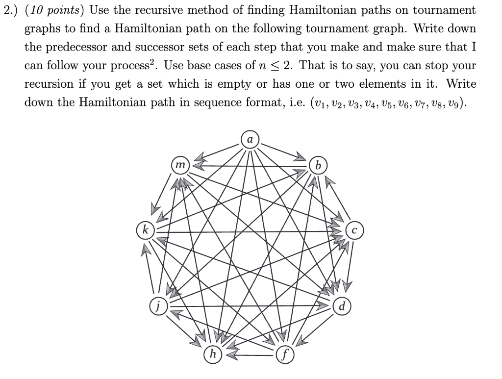 Solved (10 points) Use the recursive method of finding | Chegg.com